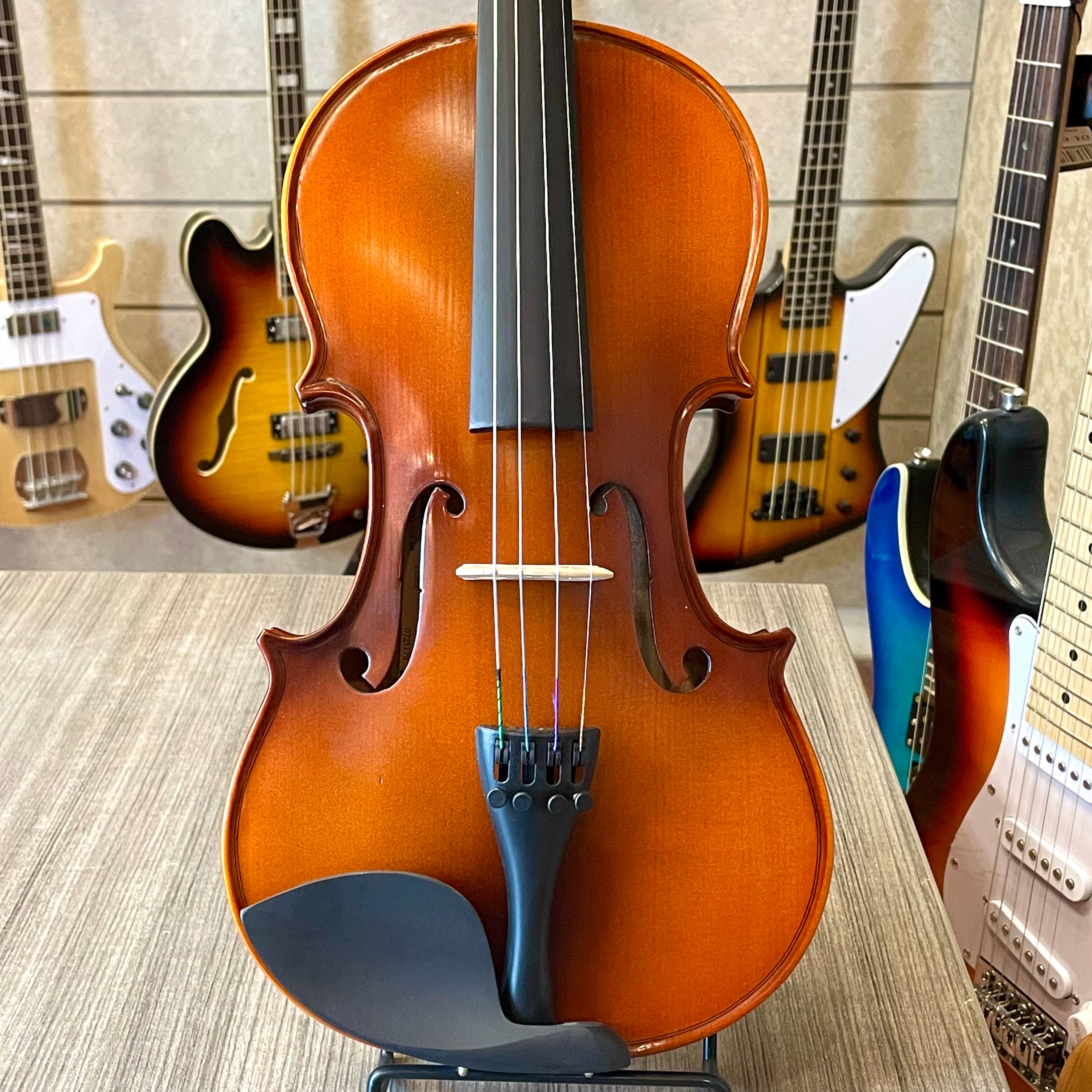 Strumenti a corde: 2500 - Student Violin, Hand Carved, Dark Matte ...